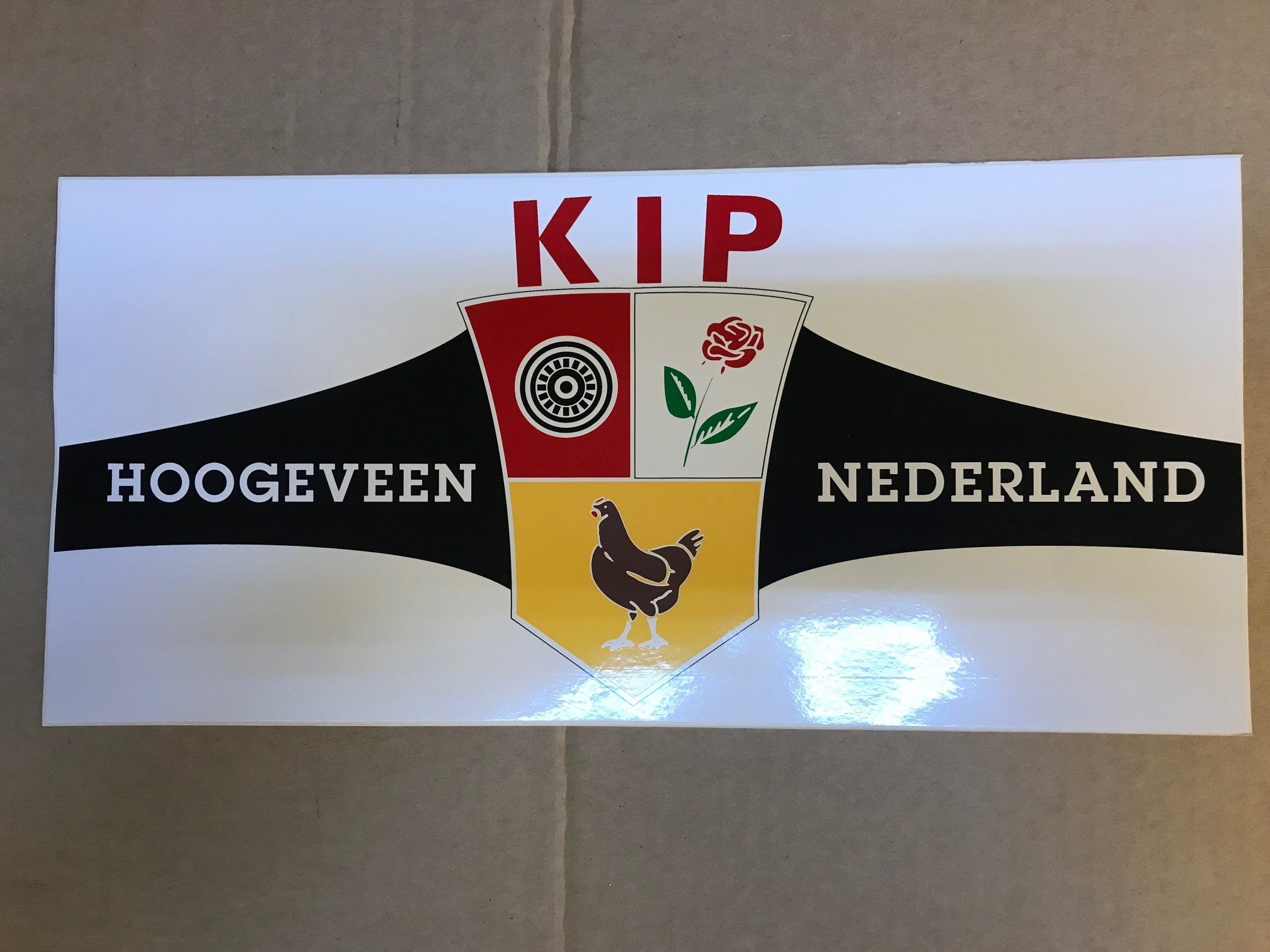 STICKER KIP EMBLEEM 5-KLEUREN
